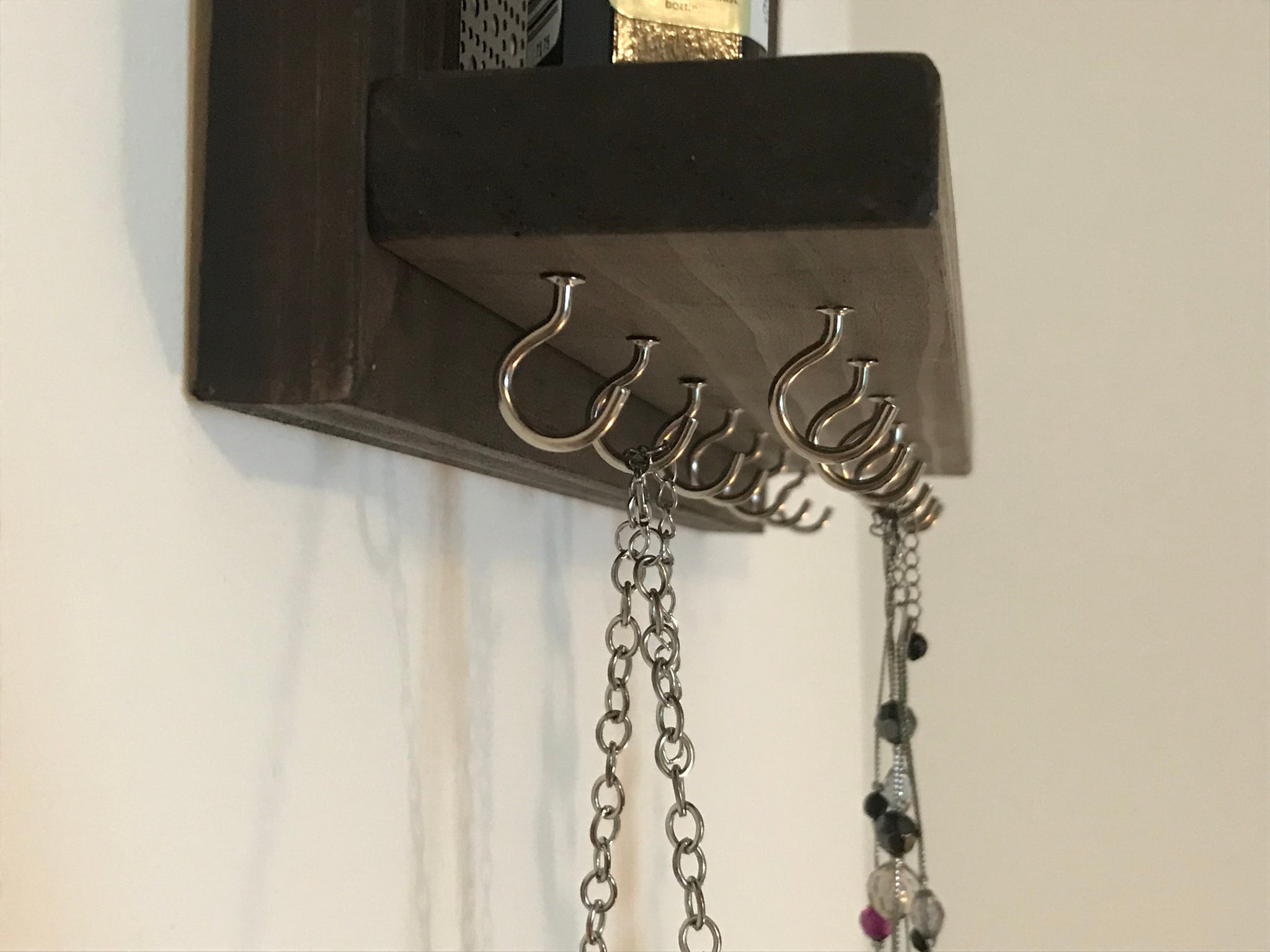 Wall hanging jewelry display. Earring Display. Hanging Necklace Displa ...